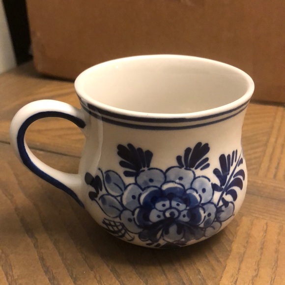 Delft | Dining | Vintage Delft Coffee Mug Holland Blue White Cottage ...